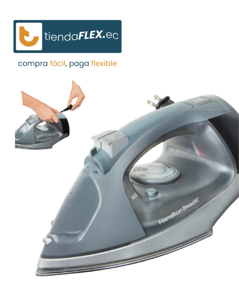 PLANCHA DE ROPA HAMILTON BEACH MODELO 14882 – Tienda Flex